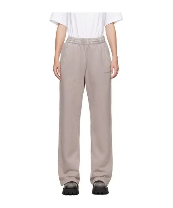 We11Done Wide Leg Drawstring Sweatpants With Embroidered Logo