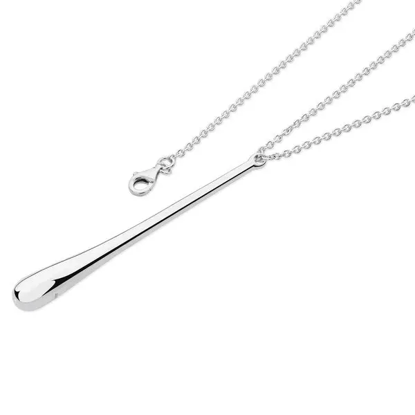 LUCY QUARTERMAINE Sterling Long Drop Necklace - Silver