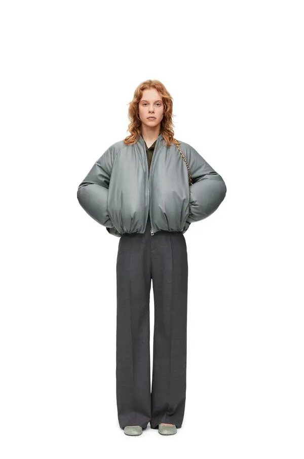 Loewe Padded Bomber Jacket In Nappa Lambskin