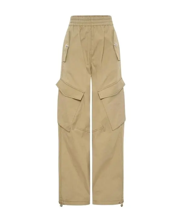 DION LEE Straight-leg Cargo Trousers - Nude