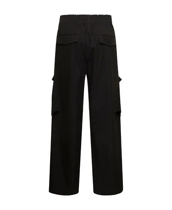 DION LEE Straight-leg Cargo Trousers With Logo Tooling