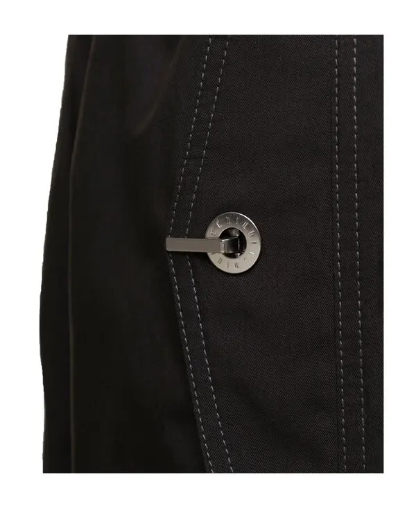 DION LEE Straight-leg Cargo Trousers With Logo Tooling