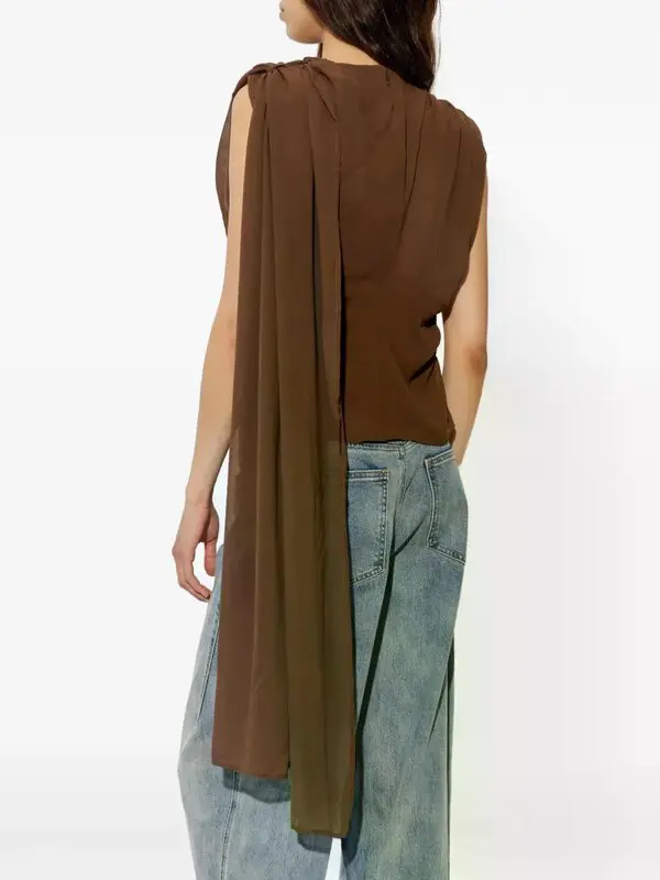 GESTUZ Draped Sleeveless Top