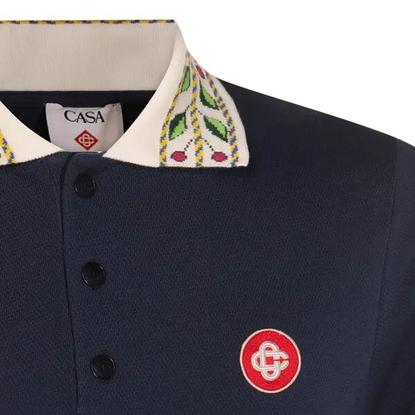 Casablanca Laurel Cotton Polo Shirt