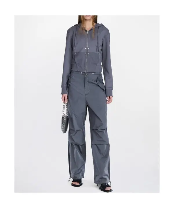 DION LEE Toggle-fastening Wide-leg Trousers