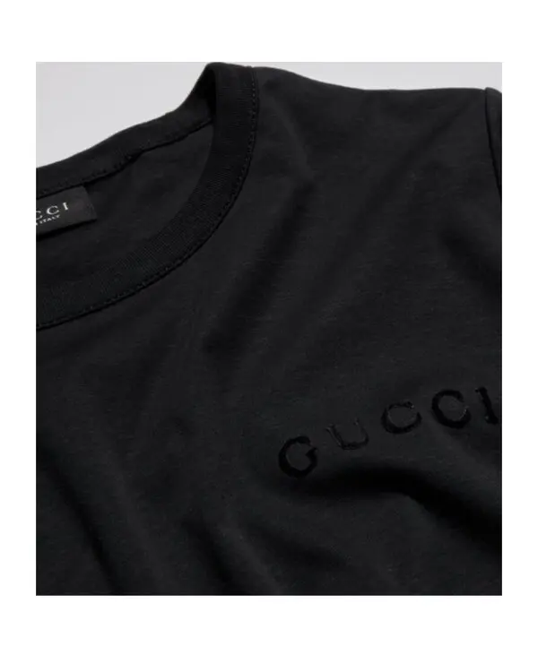 Gucci Cotton Jersey T-shirt With Embroidered Logo