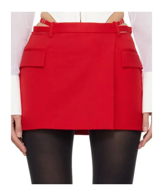 DION LEE Cutout Wrap Miniskirt