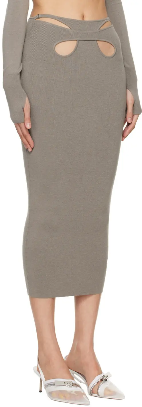 DION LEE Mobius Loop Midi Skirt
