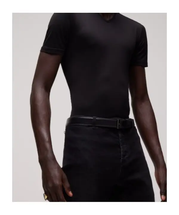 Gucci Leather Belt With Squared Buckle