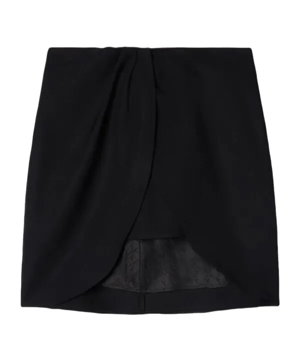 Off-White Wo Twist High Waist Skirt - Black