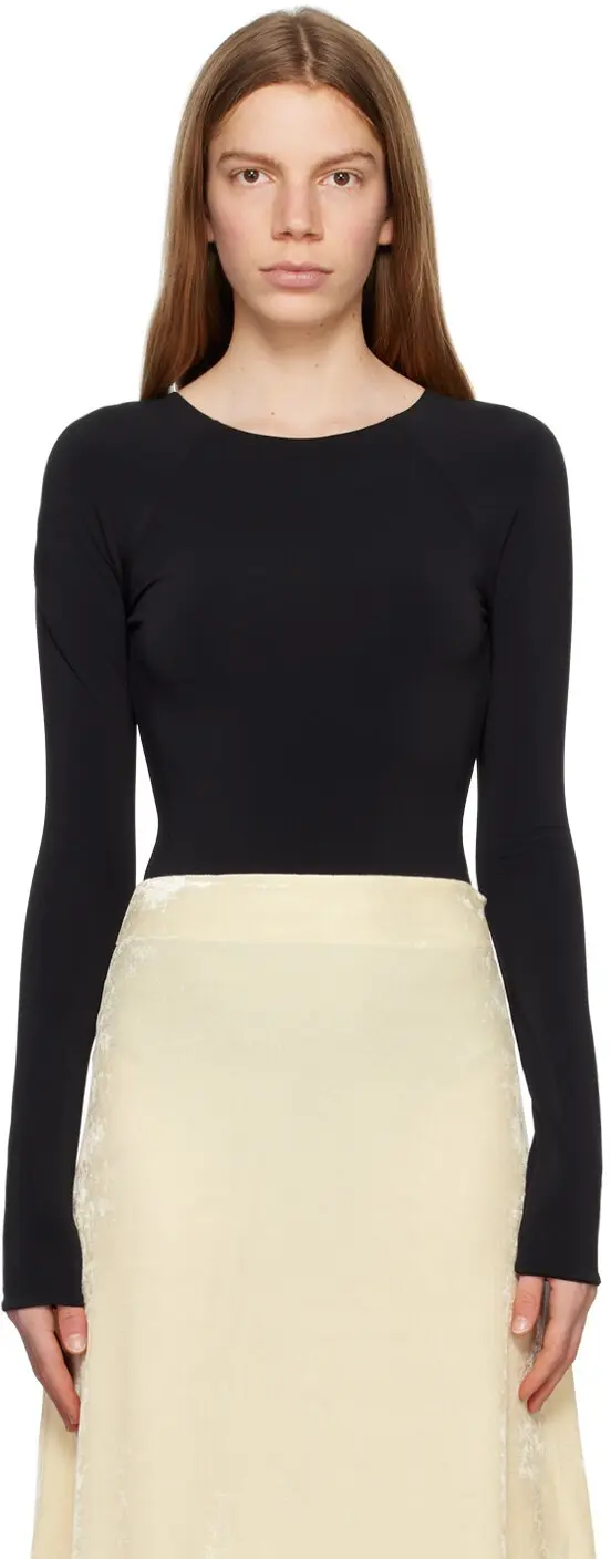 JIL SANDER Open-back Long-sleeved Bodysuit