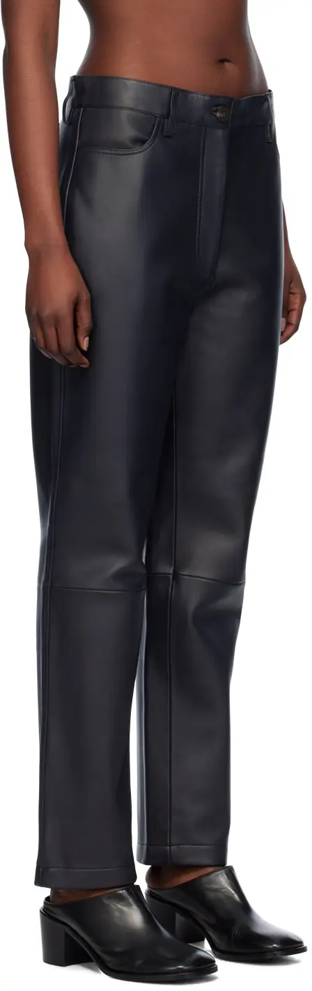 Studio Nicholson Opie Leather Casual Pants