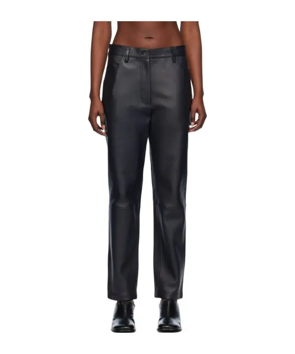 Studio Nicholson Opie Leather Casual Pants