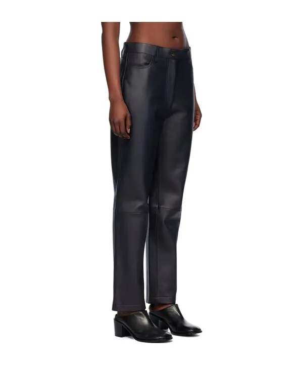 Studio Nicholson Opie Leather Casual Pants
