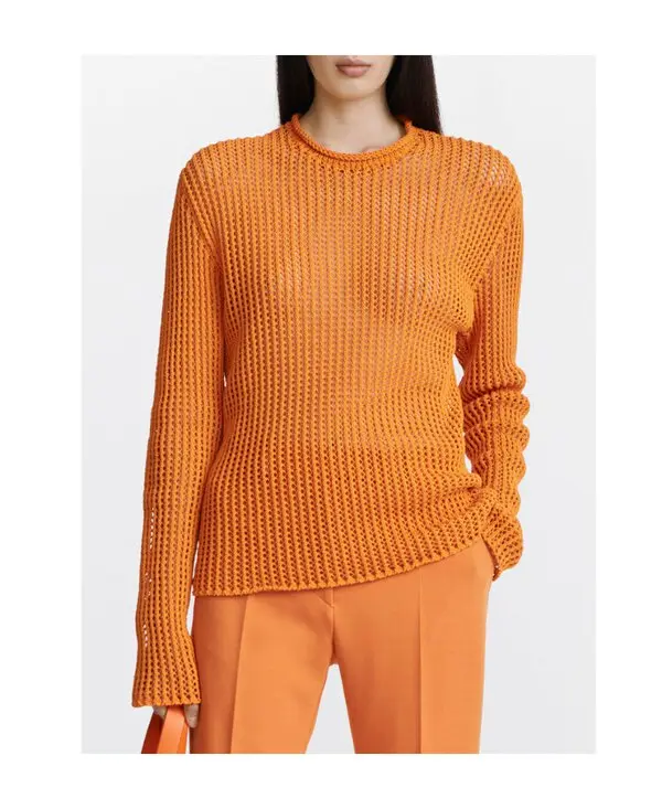 DION LEE Open-knit Cotton Jumper