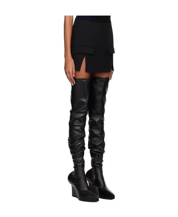 DION LEE Split-hem Mini Skirt
