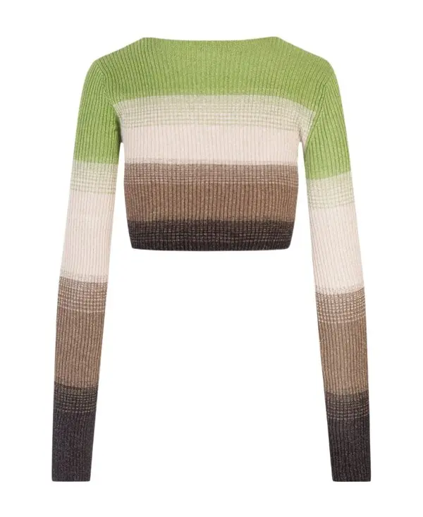 Gcds Striped Knit Cardigan