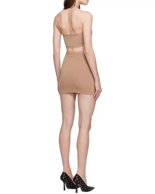 Alexander Wang Logo-trim Halterneck Mini Dress