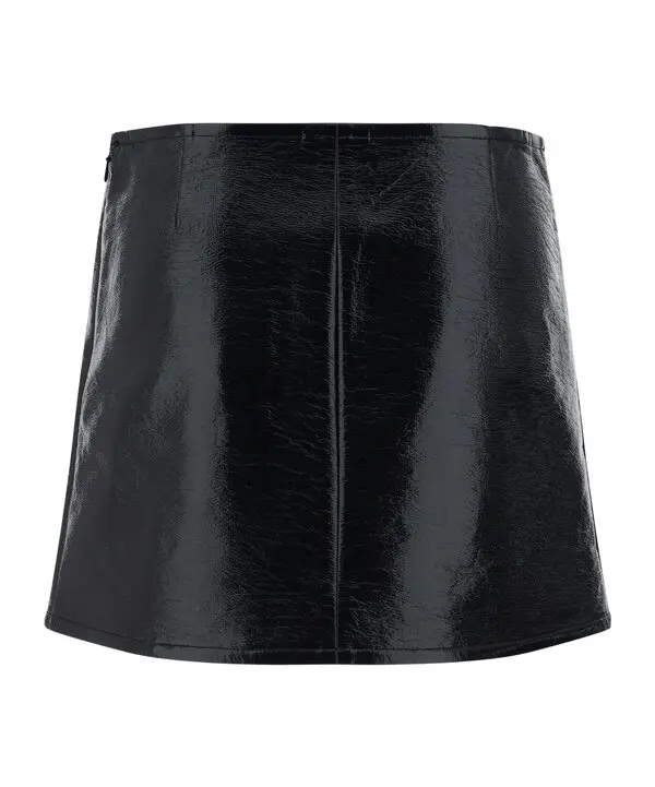 COURREGES Courrèges Ellipse Vinyl Mini Skirt
