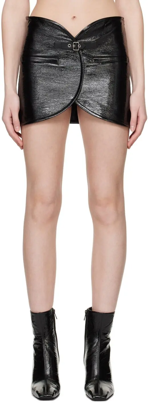 COURREGES Courrèges Ellipse Vinyl Mini Skirt