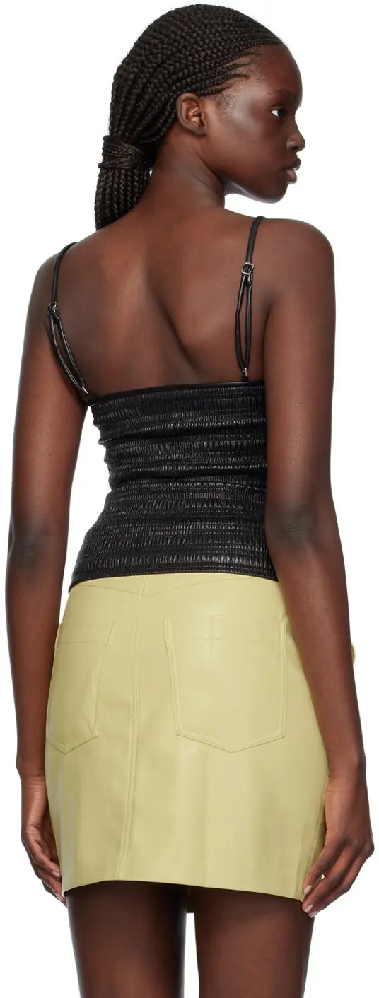 Nanushka Ruched Square-neck Top