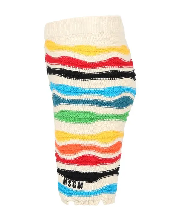 MSGM Striped Knit Shorts
