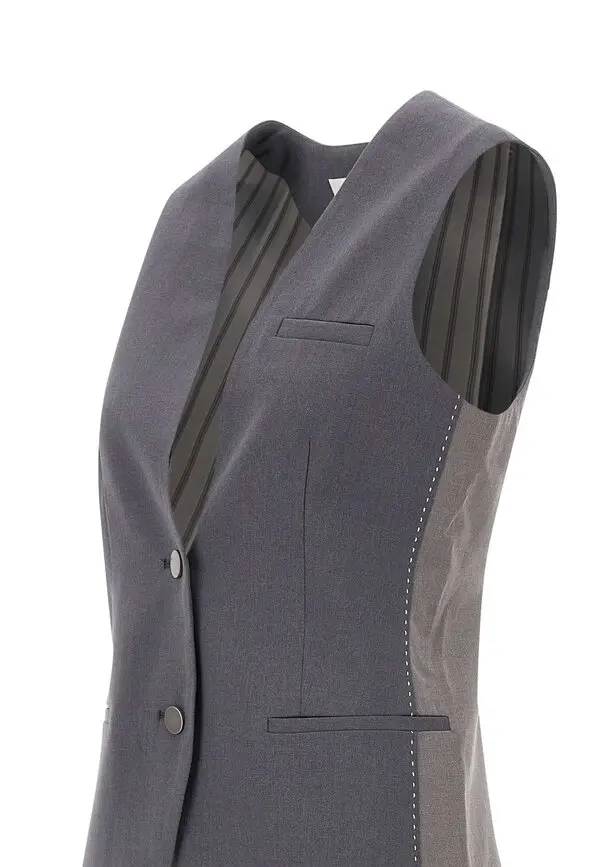 REMAIN BIRGER V-neck Button Vest