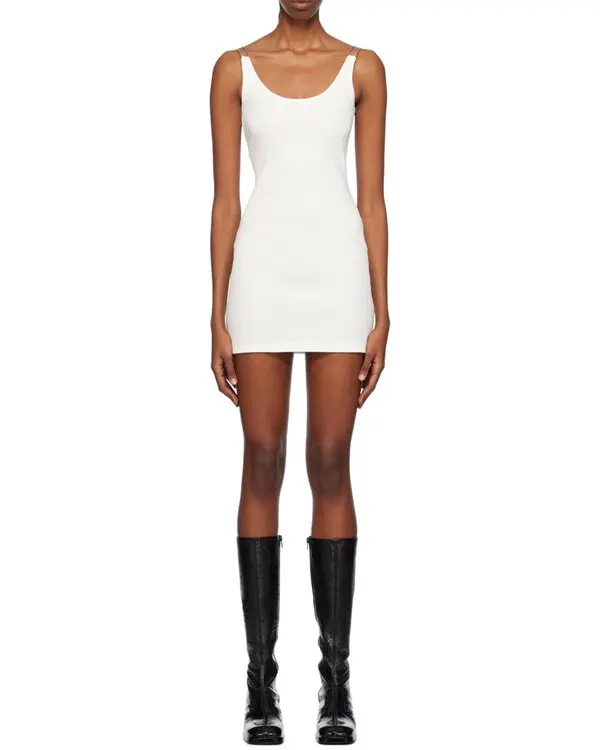 DION LEE Round Neck Backless Dress - Multicolor