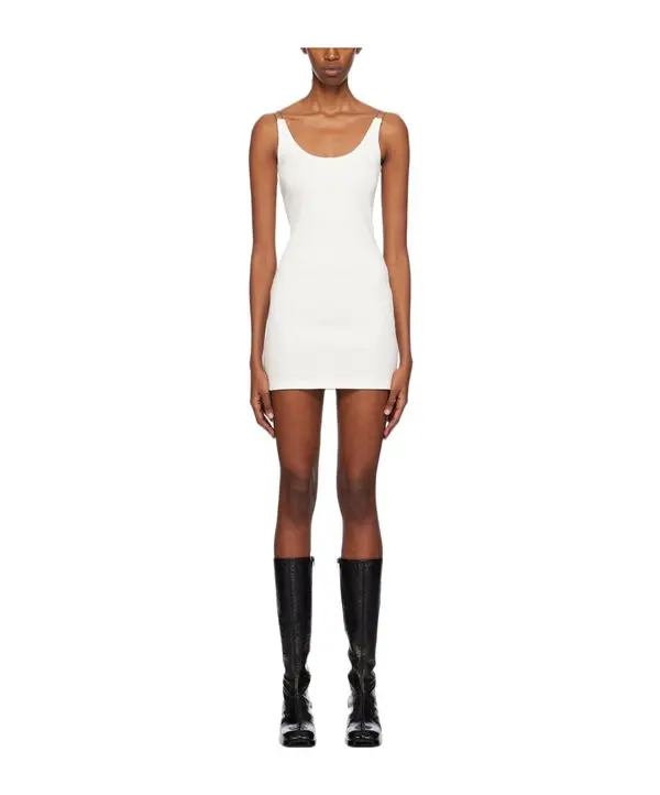 DION LEE Round Neck Backless Dress - Multicolor