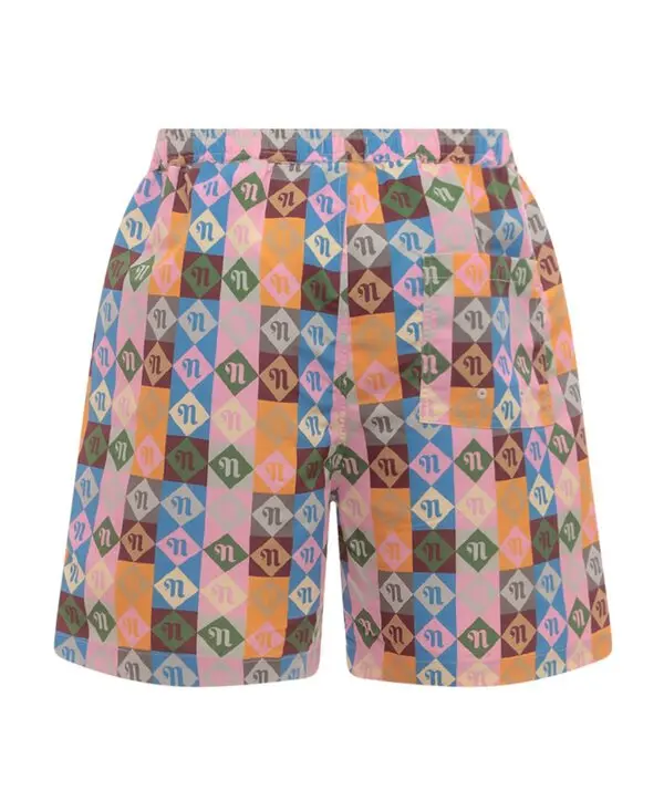 Nanushka Logo Print Swim Shorts