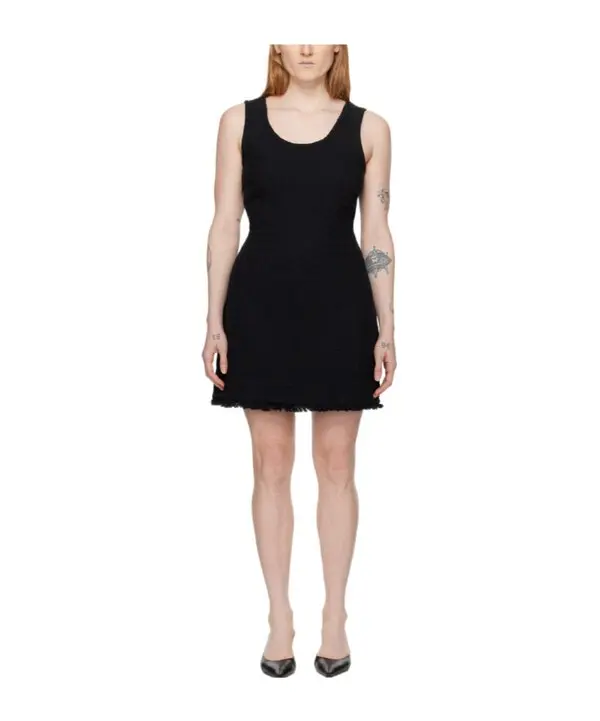 Proenza Schouler Round Neck Tasseled Mini Dress