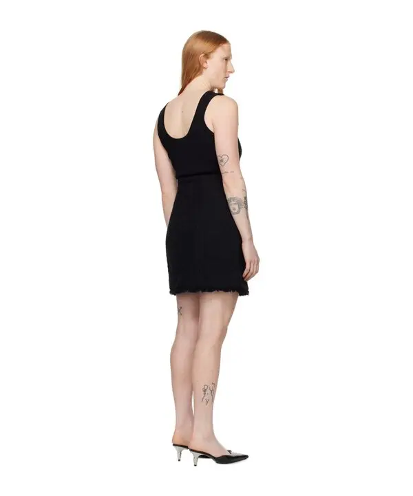 Proenza Schouler Round Neck Tasseled Mini Dress