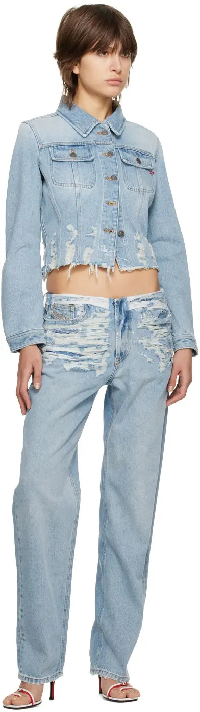 DIESEL® Logo Denim Trousers
