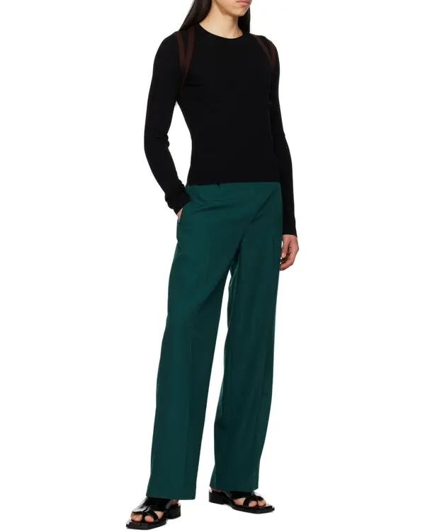 DION LEE Harness Detail Long Sleeve T-shirt