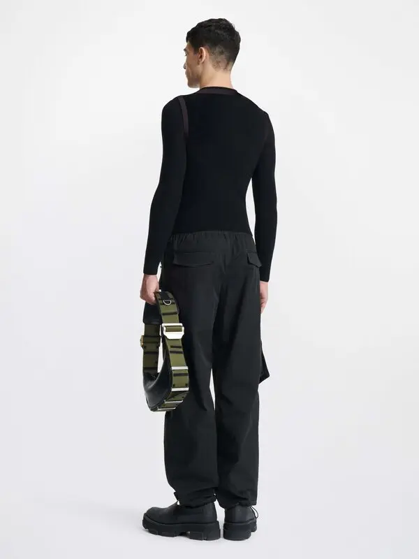 DION LEE Harness Detail Long Sleeve T-shirt