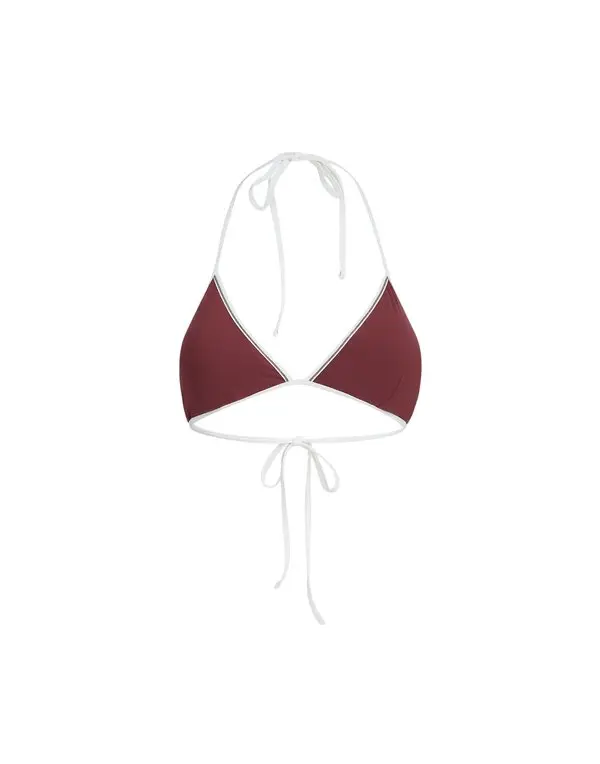 Brunello Cucinelli Triangle-cup Bikini Top - Red