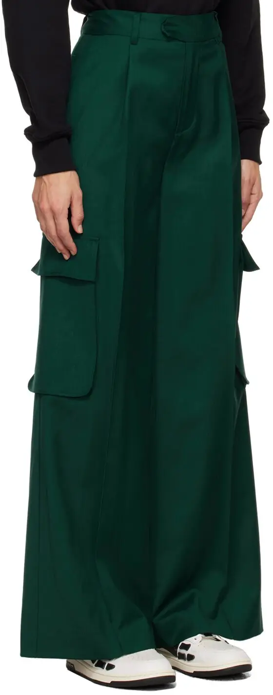 Amiri Pleated Wide-leg Cargo Pants