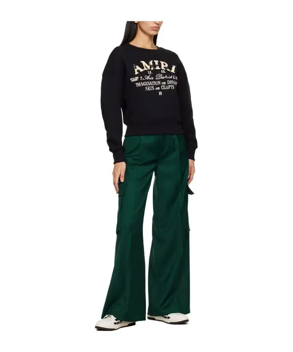 Amiri Pleated Wide-leg Cargo Pants