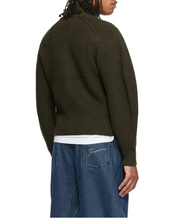 Jacquemus Zip-up Knitted Cardigan