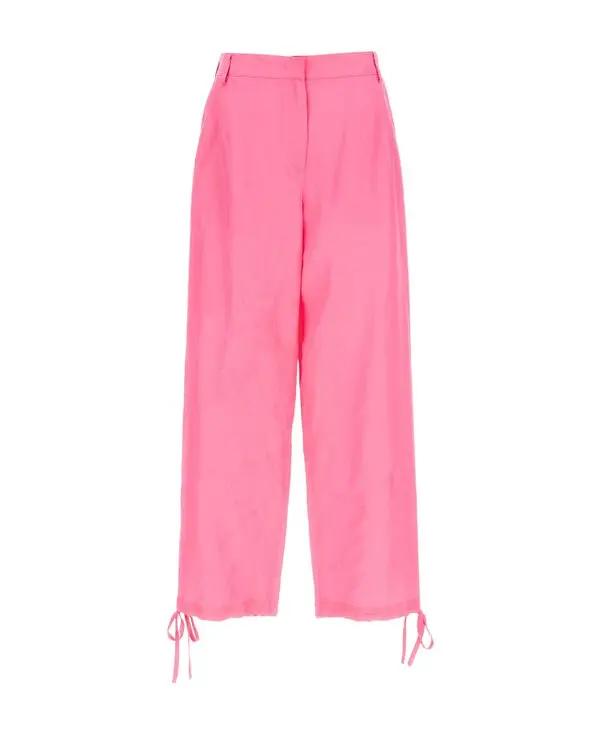 MSGM Elasticated-ankles Wide-leg Trousers