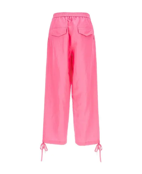MSGM Elasticated-ankles Wide-leg Trousers