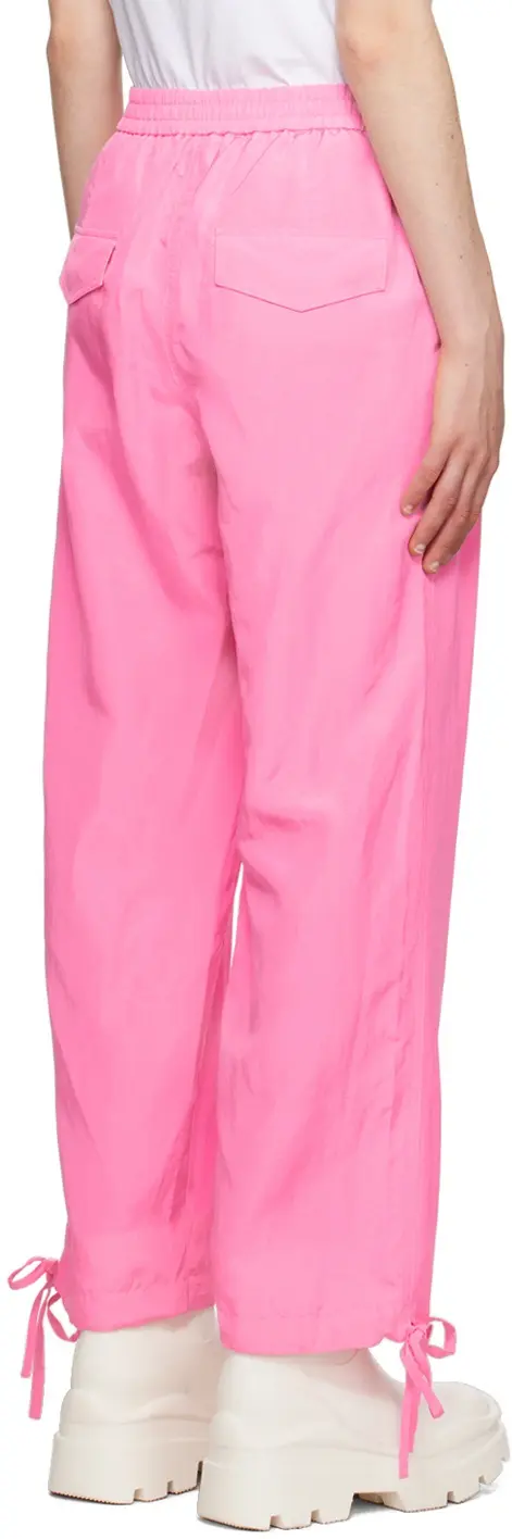MSGM Elasticated-ankles Wide-leg Trousers