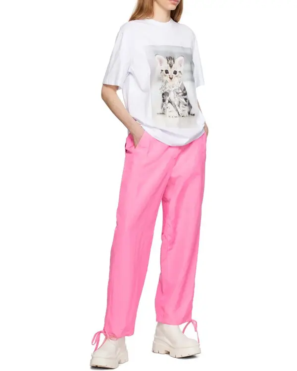 MSGM Elasticated-ankles Wide-leg Trousers