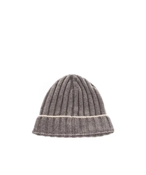 Brunello Cucinelli Ribbed Beanie - Light Gray