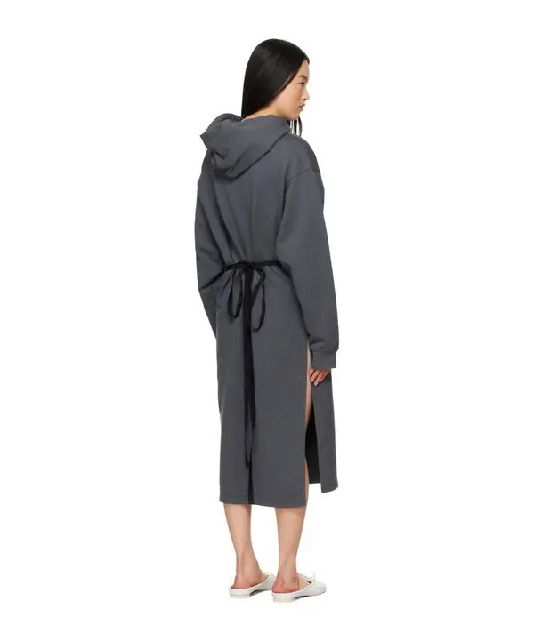 MAISON MARGIELA Mat Satine Brillant" Hooded Sweatshirt Dress