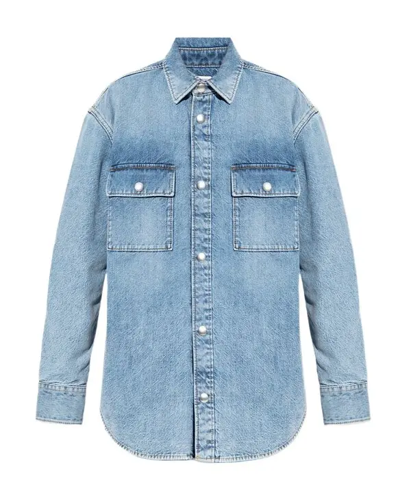 Bottega Veneta Medium Indigo Denim Shirt - No