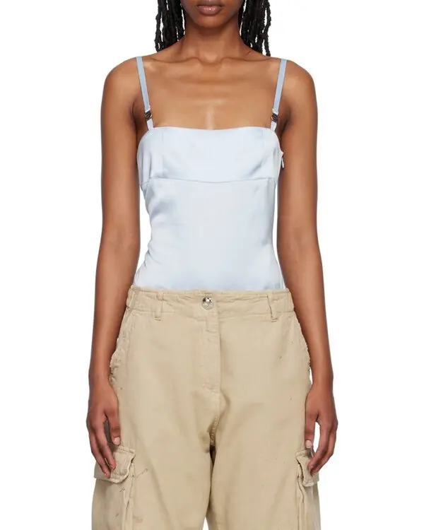 Coperni Thin Shoulder Strap Jumpsuit - Nude
