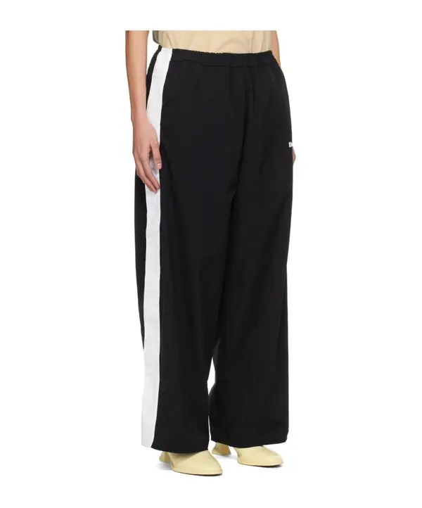 Rhude Wide-leg Sweatpants With Logo Appliqu