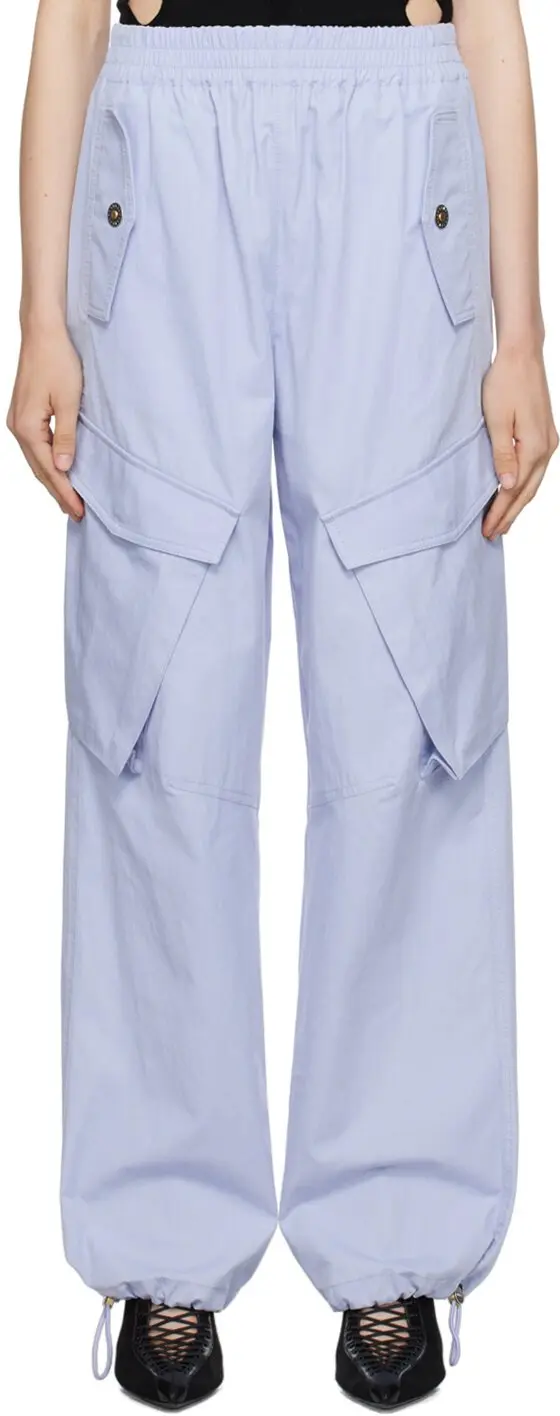 DION LEE Snap Cargo Trousers - Purple