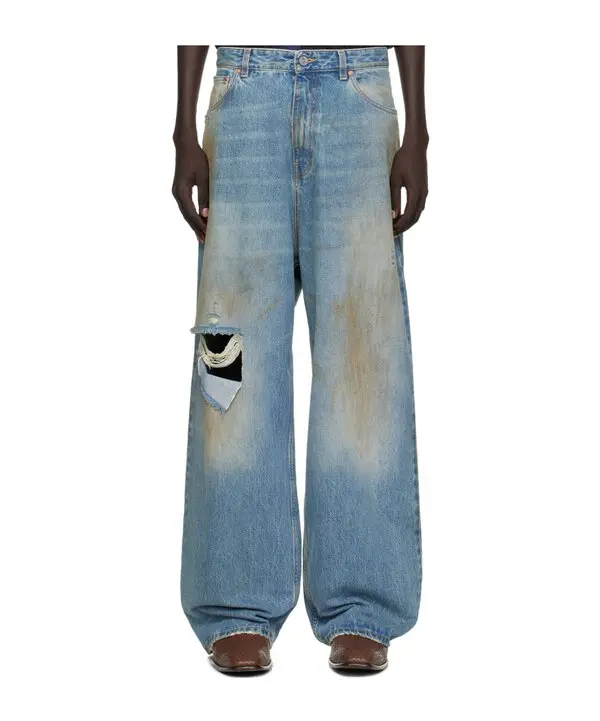 Vetements Distressed Baggy Jeans